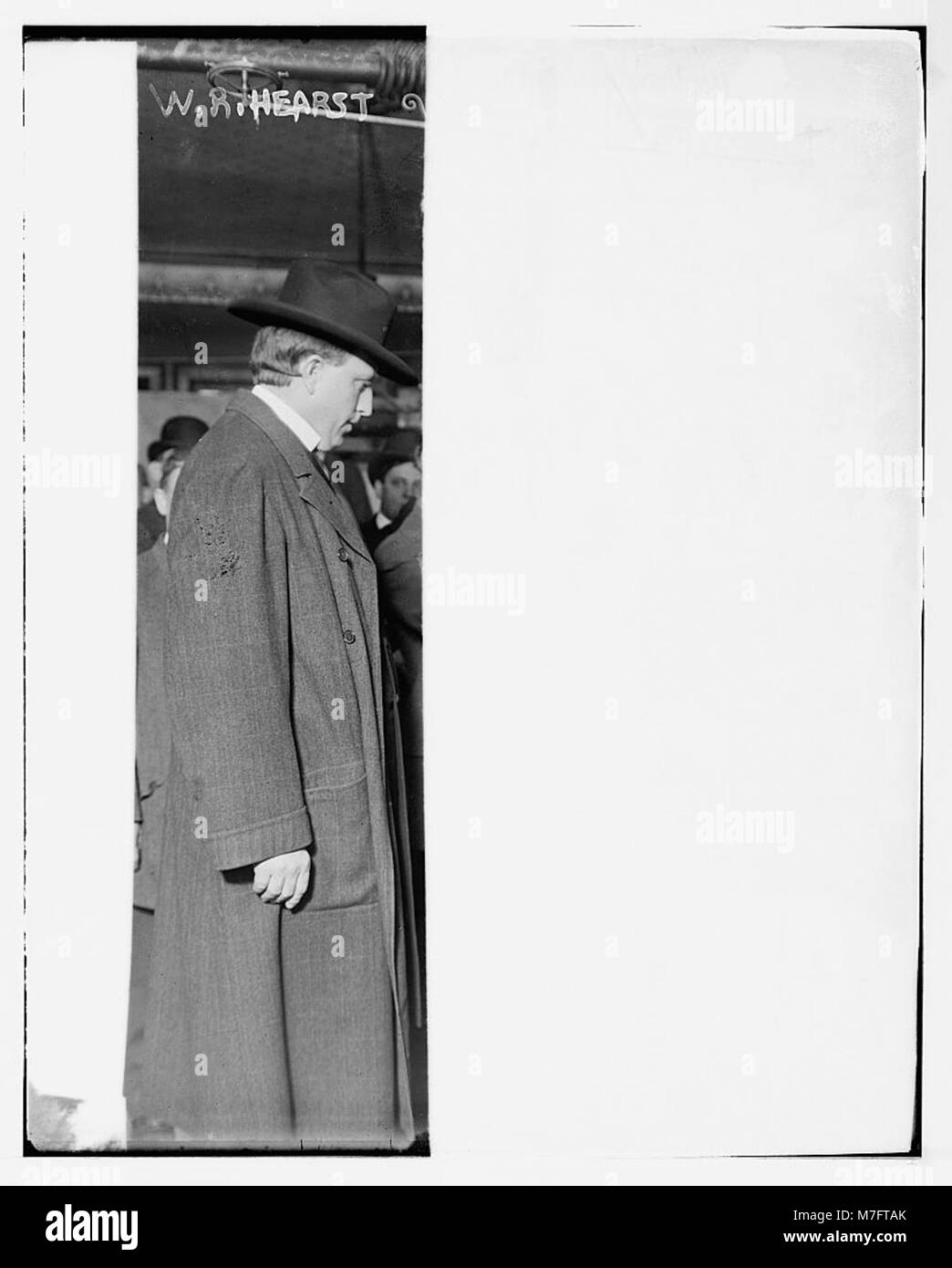 A portrait of W.R. Hearst, an influential American newspaper publisher ...