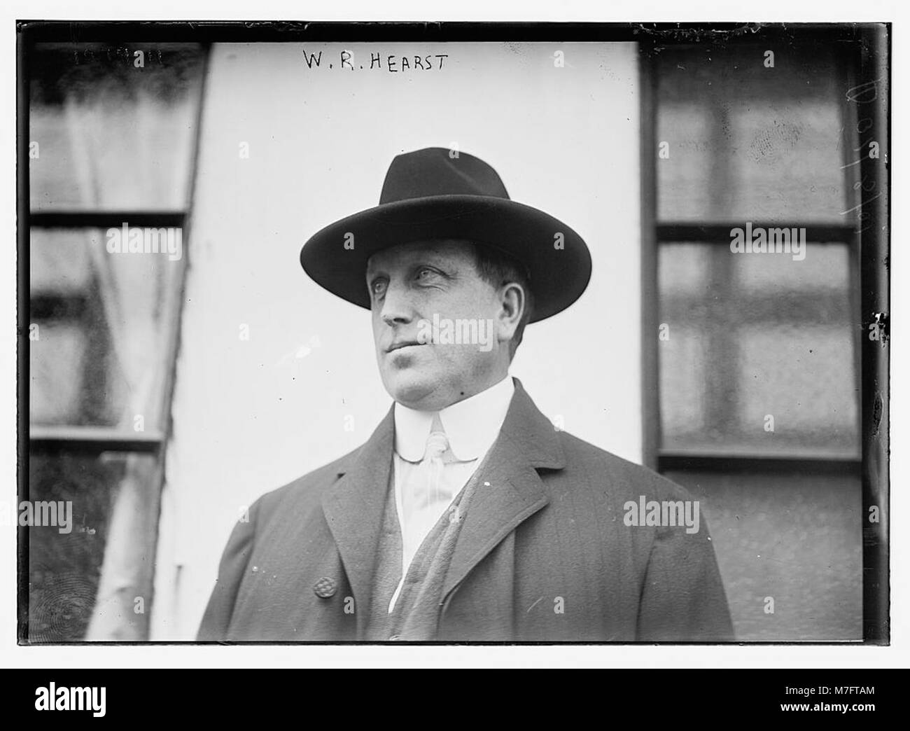 A portrait of William Randolph Hearst, a prominent American newspaper ...