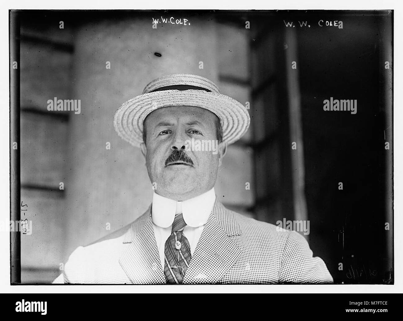 This image captures W.W. Cole, a significant historical figure, in a ...