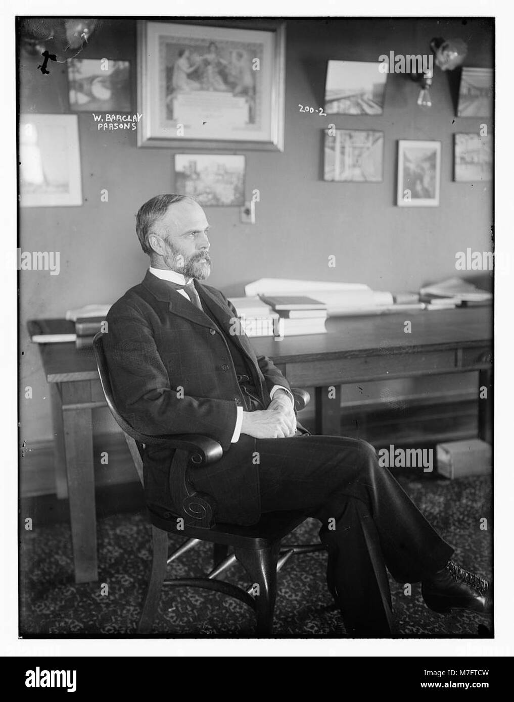 A portrait of W. Barclay Parsons, a notable American engineer and ...