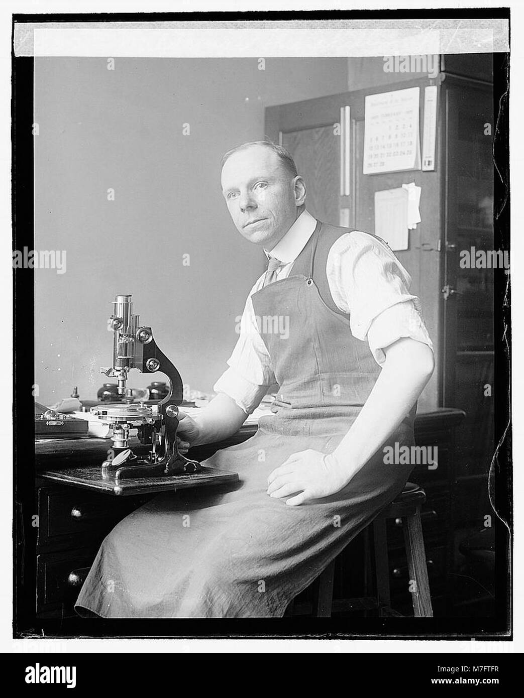 A portrait of Waldeman Theo. Schaller, captured on February 17, 1922 ...