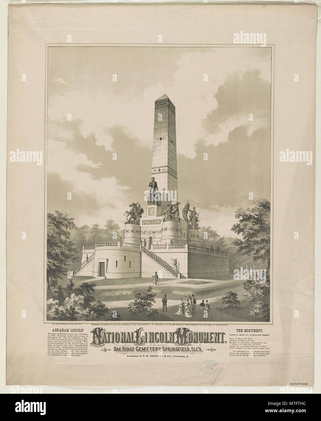 The National Lincoln Monument at Oak Ridge Cemetery in Springfield ...