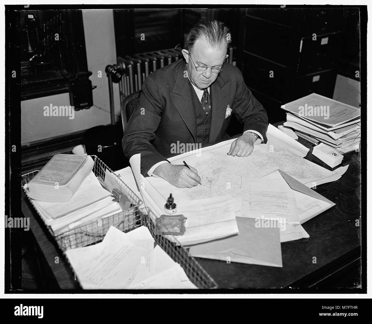 Walter J. Maxon, a key figure in the U.S. Weather Bureau, is shown in ...