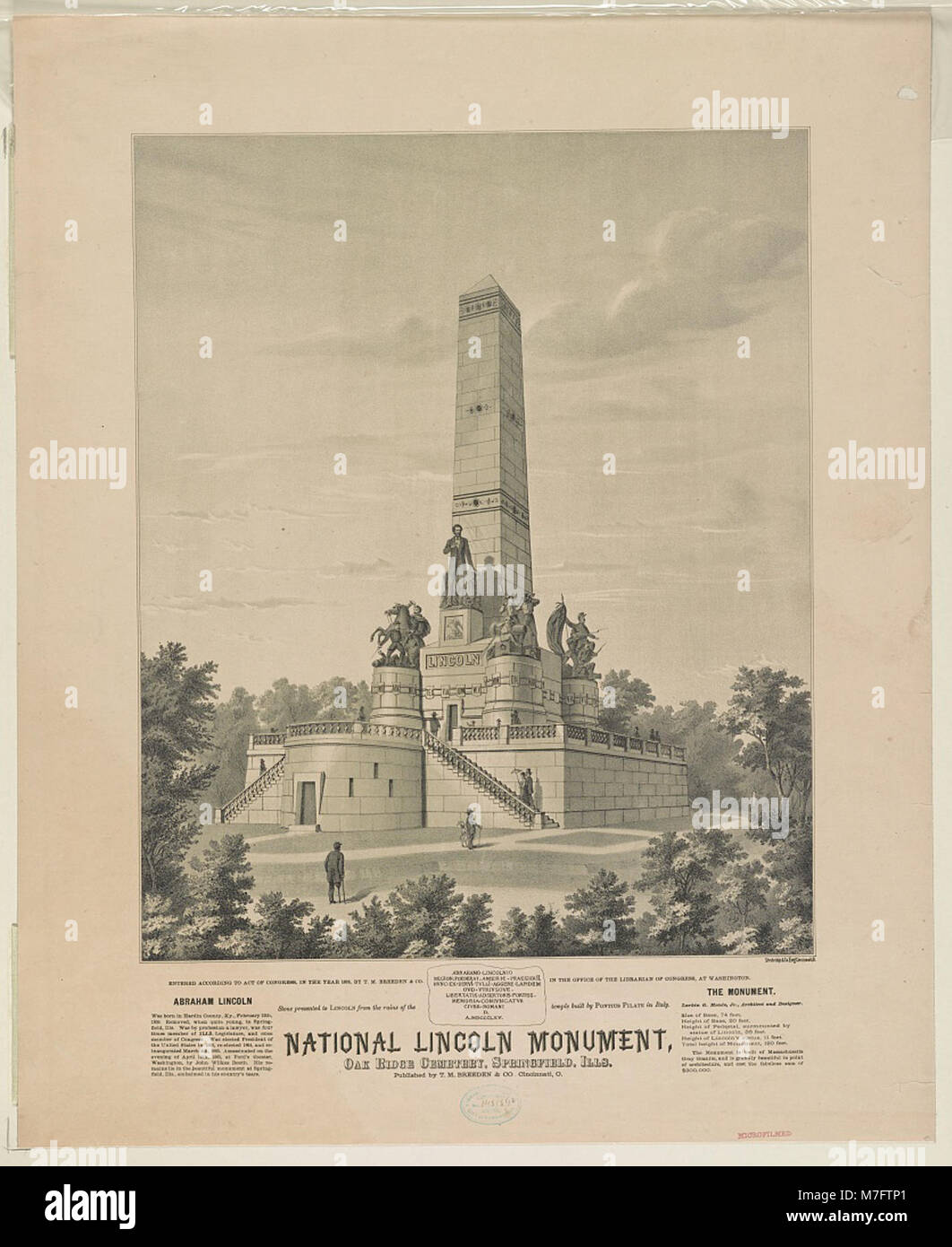 The National Lincoln Monument at Oak Ridge Cemetery in Springfield ...