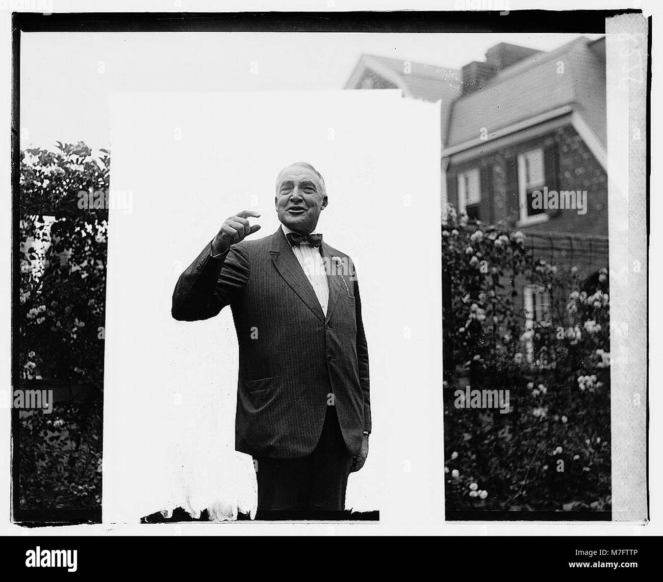 A portrait of Warren G. Harding, the 29th President of the United ...