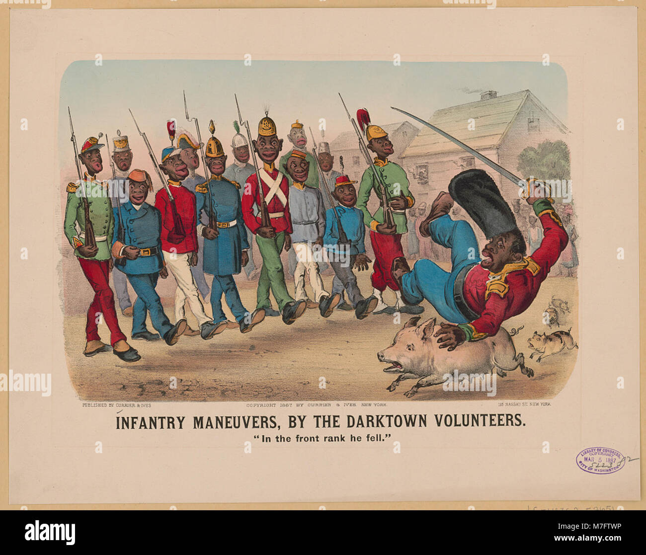 An image or description of infantry maneuvers conducted by the Darktown ...