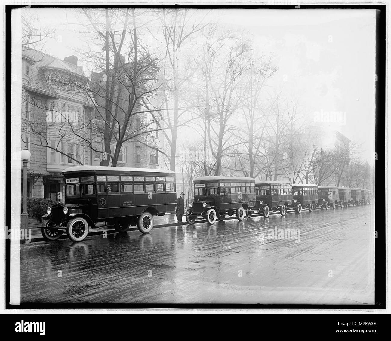 A depiction of duplex trucks used in the Washington Rapid Transit ...