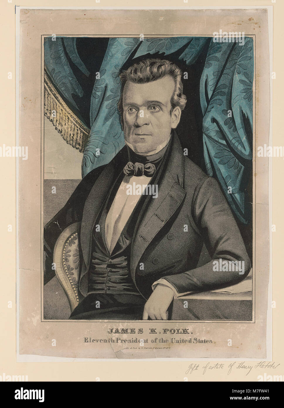 Portrait of James K. Polk, the 11th President of the United States ...