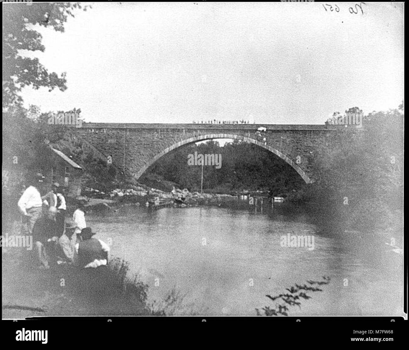 A photograph of Cabin John Bridge, located just outside Washington, D.C ...