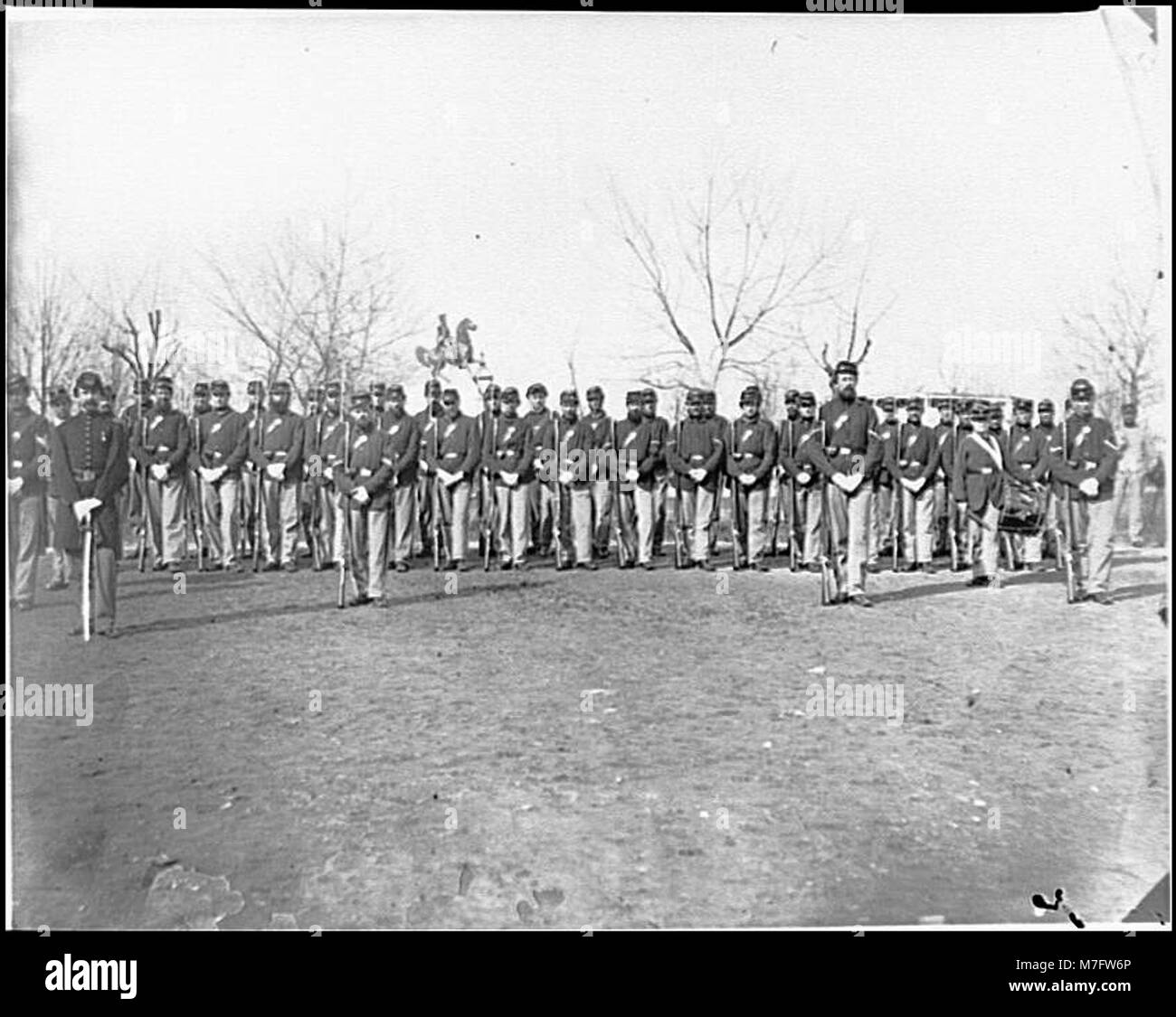 Members of Company I, 9th Veteran Reserve Corps, are shown gathered at ...