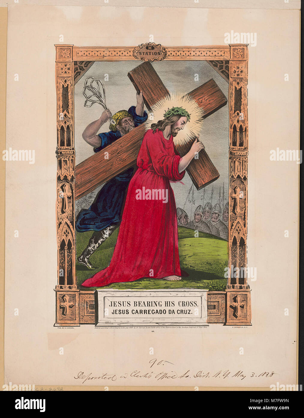 Jesus bearing his cross - Jesus carregado da cruz LCCN2002707660 Stock ...