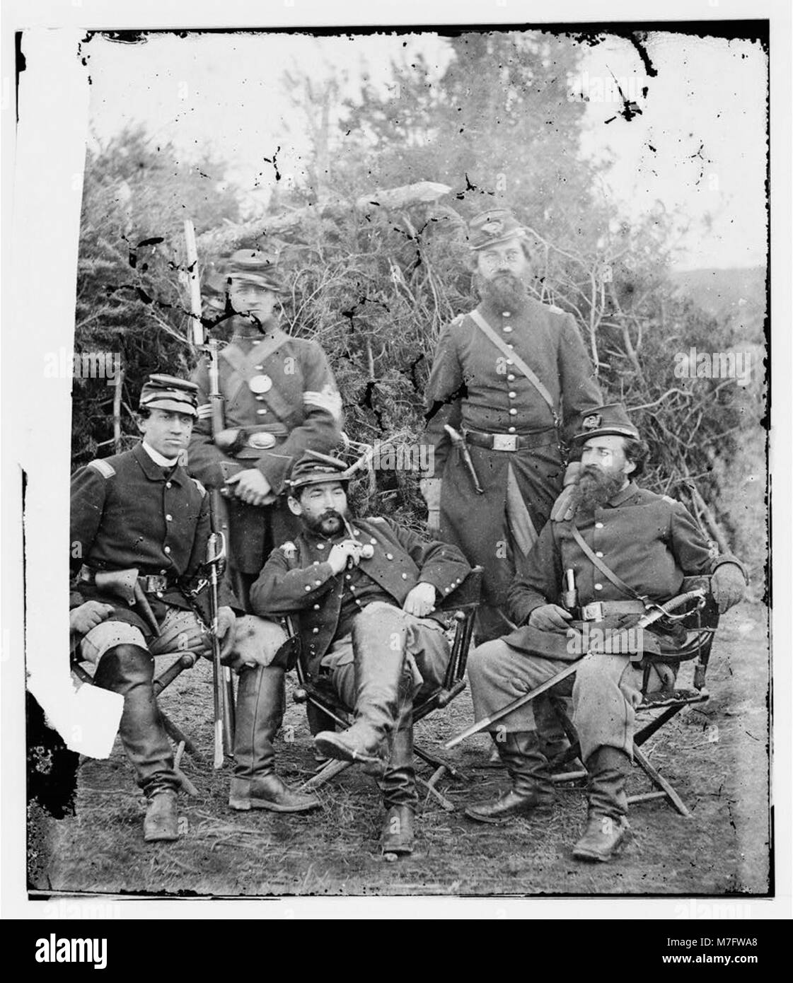 Image depicting a group of officers and soldiers from the 31st ...