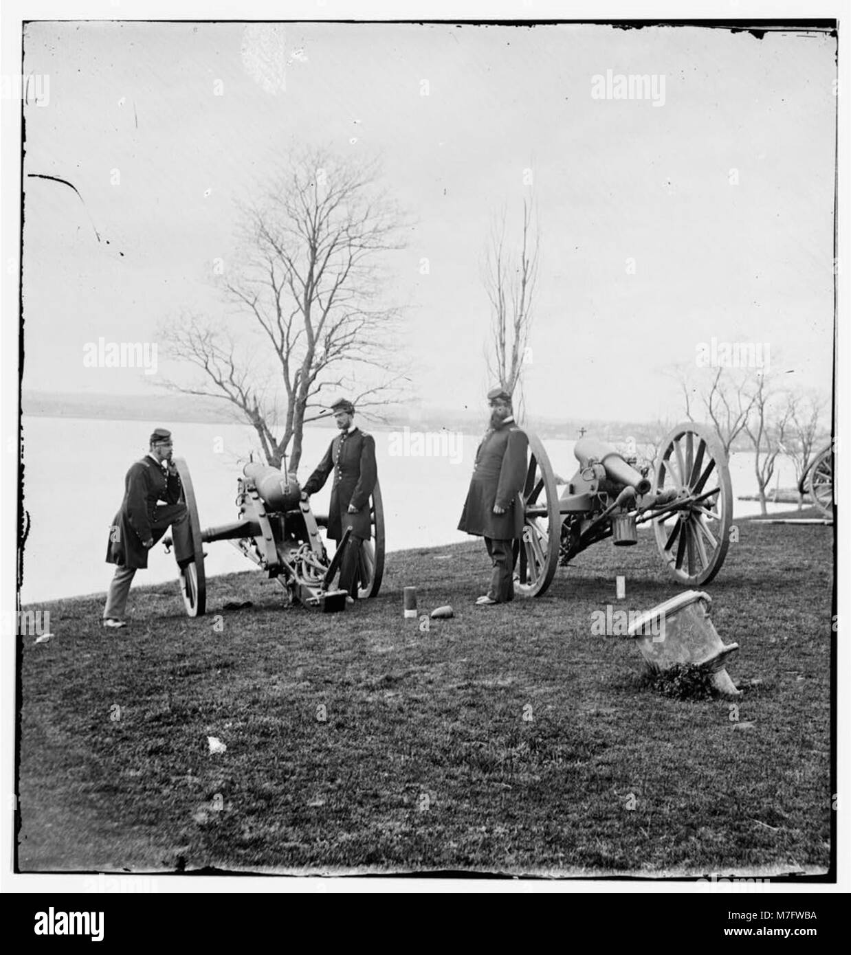 An image depicting Wiard guns at the U.S. Arsenal in Washington, D.C ...