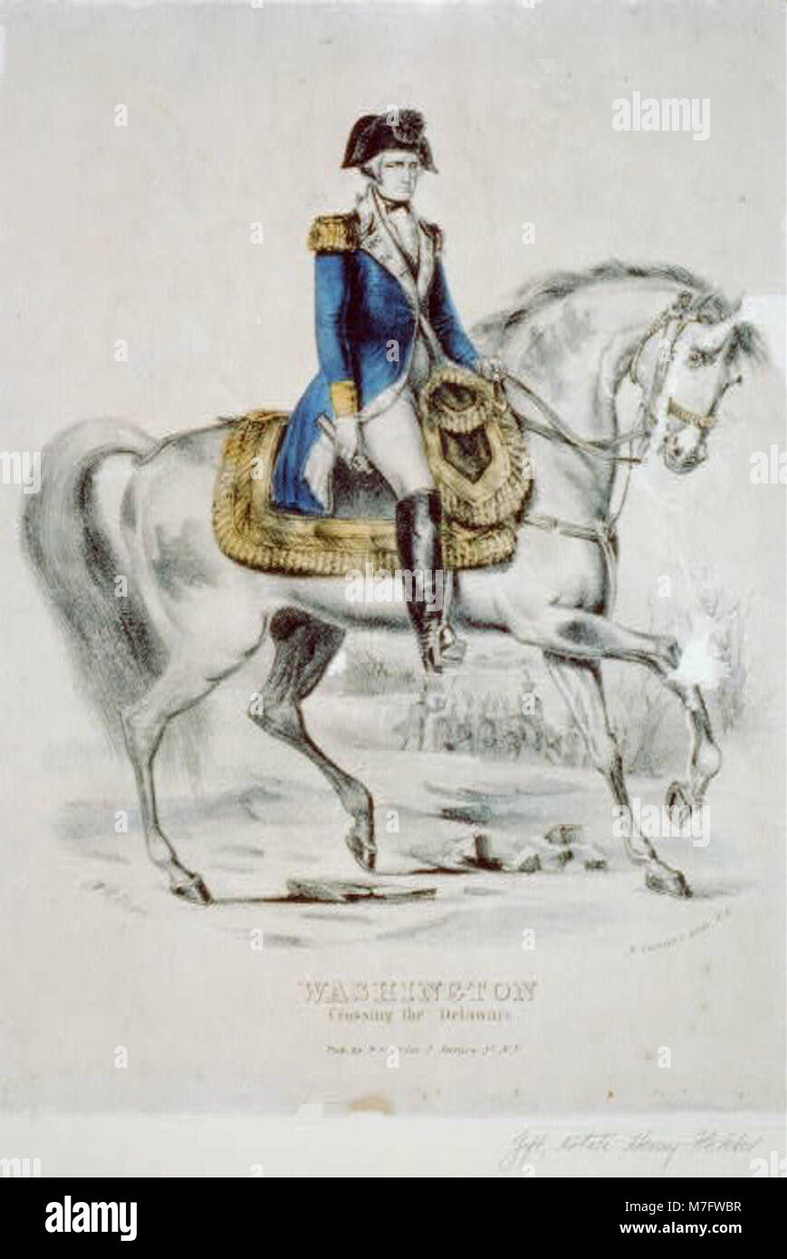 Washington Crossing the Delaware, a famous scene depicting George ...