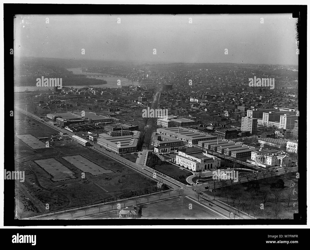 A view from the Washington Monument, showing the Pan American Union ...