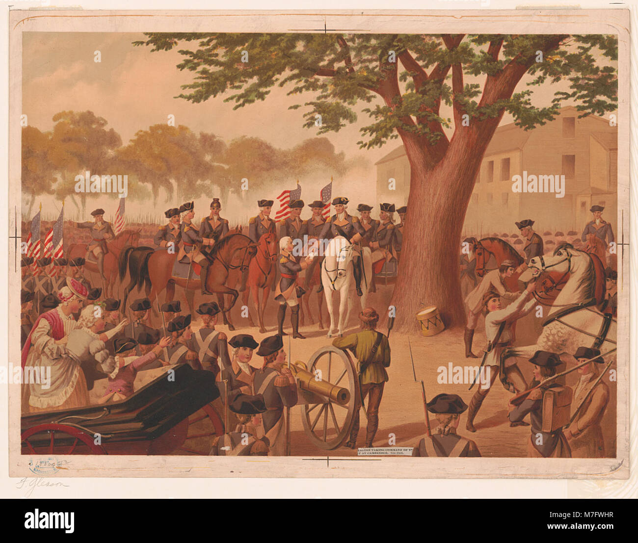 An iconic moment in American history, depicting George Washington ...