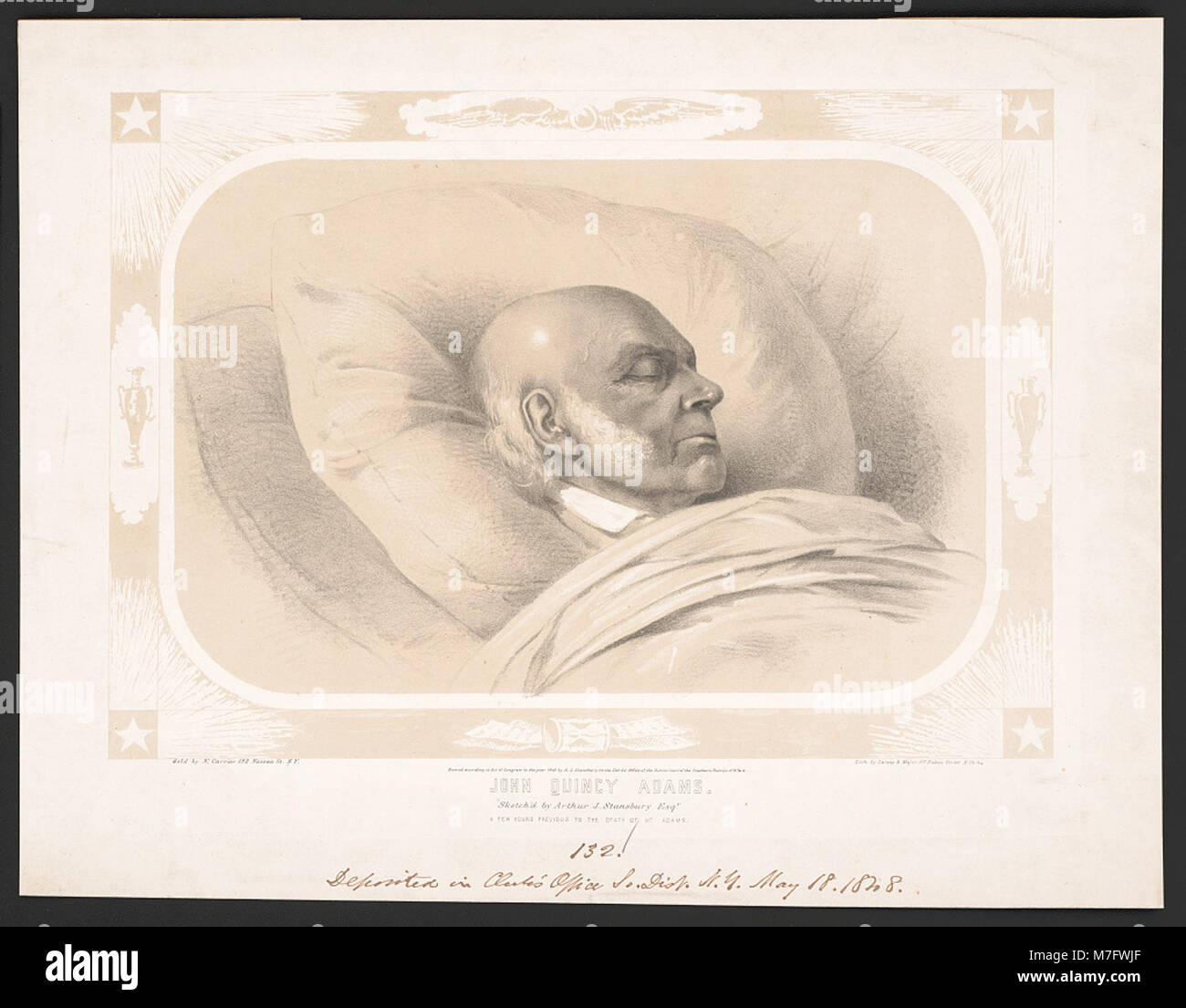 A historical portrait of John Quincy Adams, the sixth President of the ...