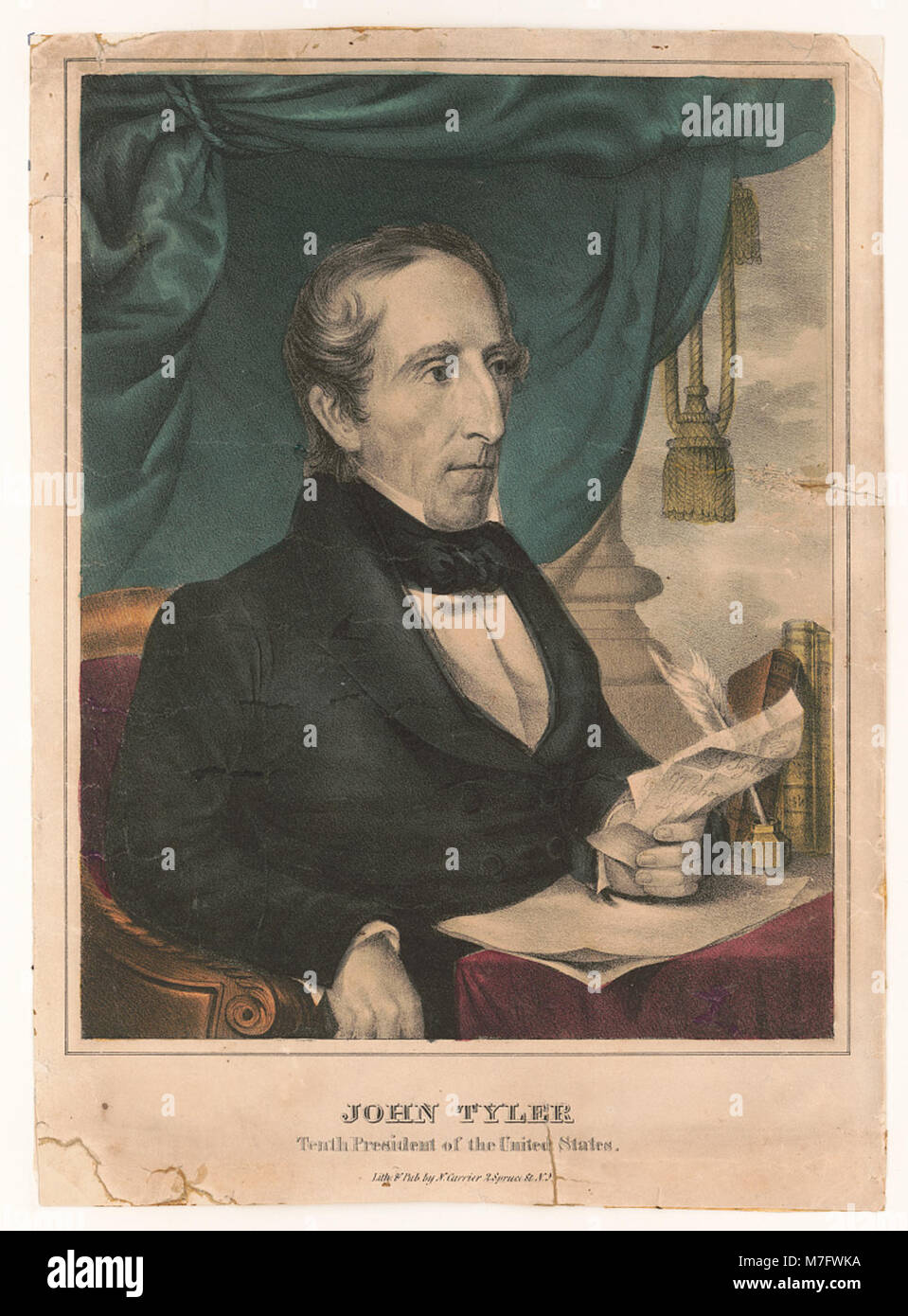 John Tyler, the 10th President of the United States, is shown in this ...