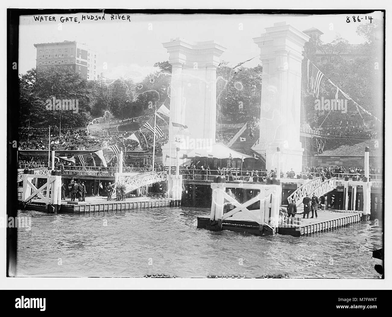 Historic water control structure Black and White Stock Photos & Images ...