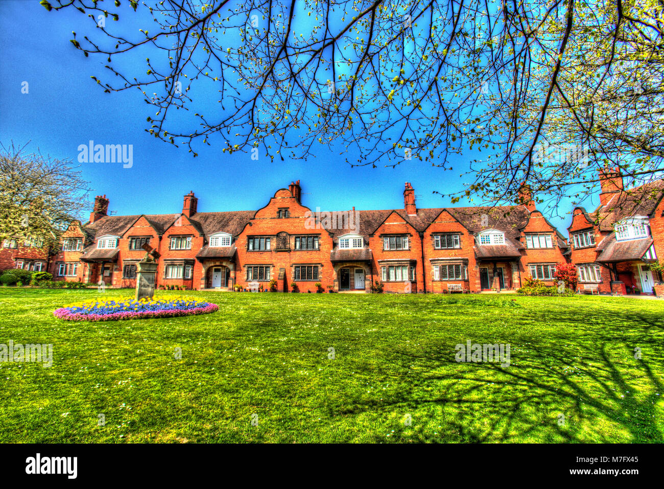 Village of Port Sunlight, England. Artistic view of the New Millennium ...
