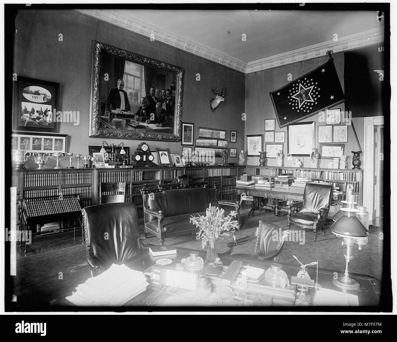 Study room in house Black and White Stock Photos & Images - Alamy