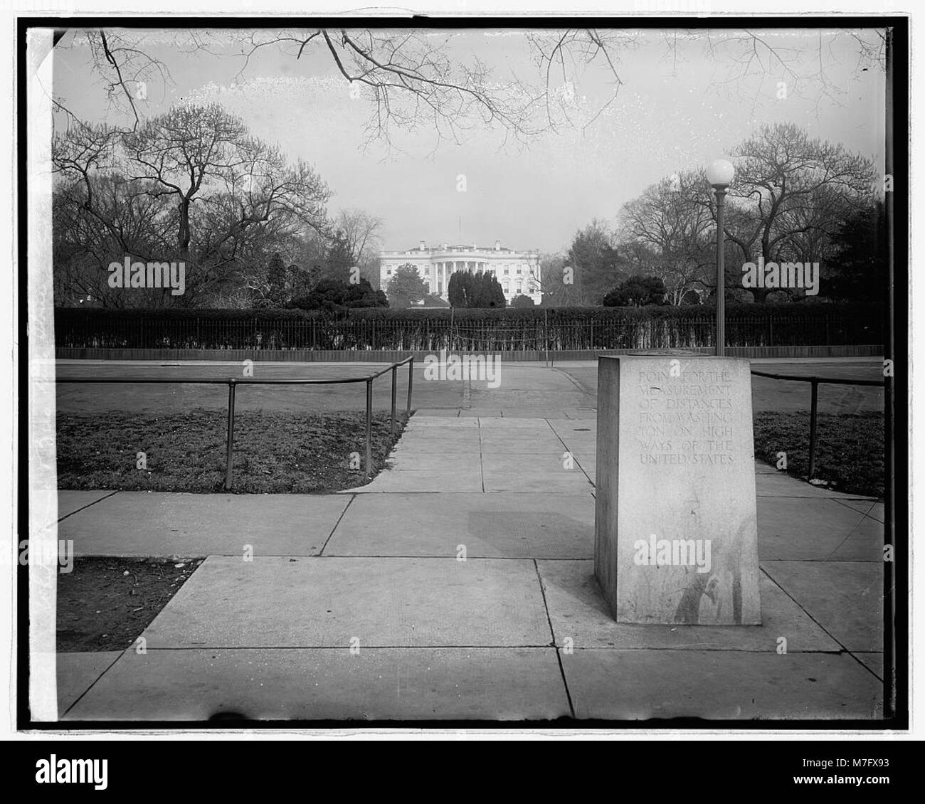 White House (Washington, D.C.) & Zero Mile Stone LCCN2016826417 Stock ...