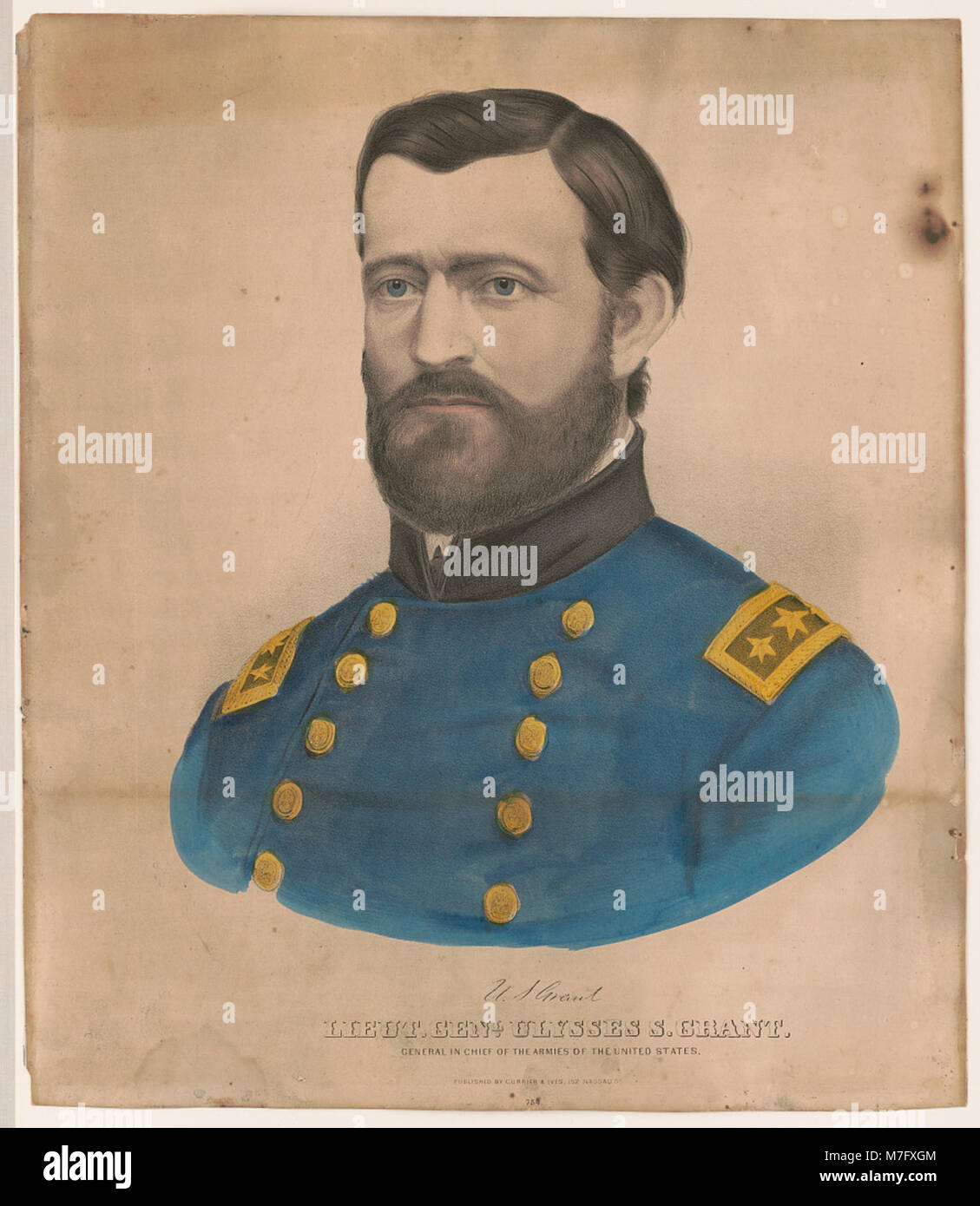 A formal portrait of Lieutenant General Ulysses S. Grant, General in ...