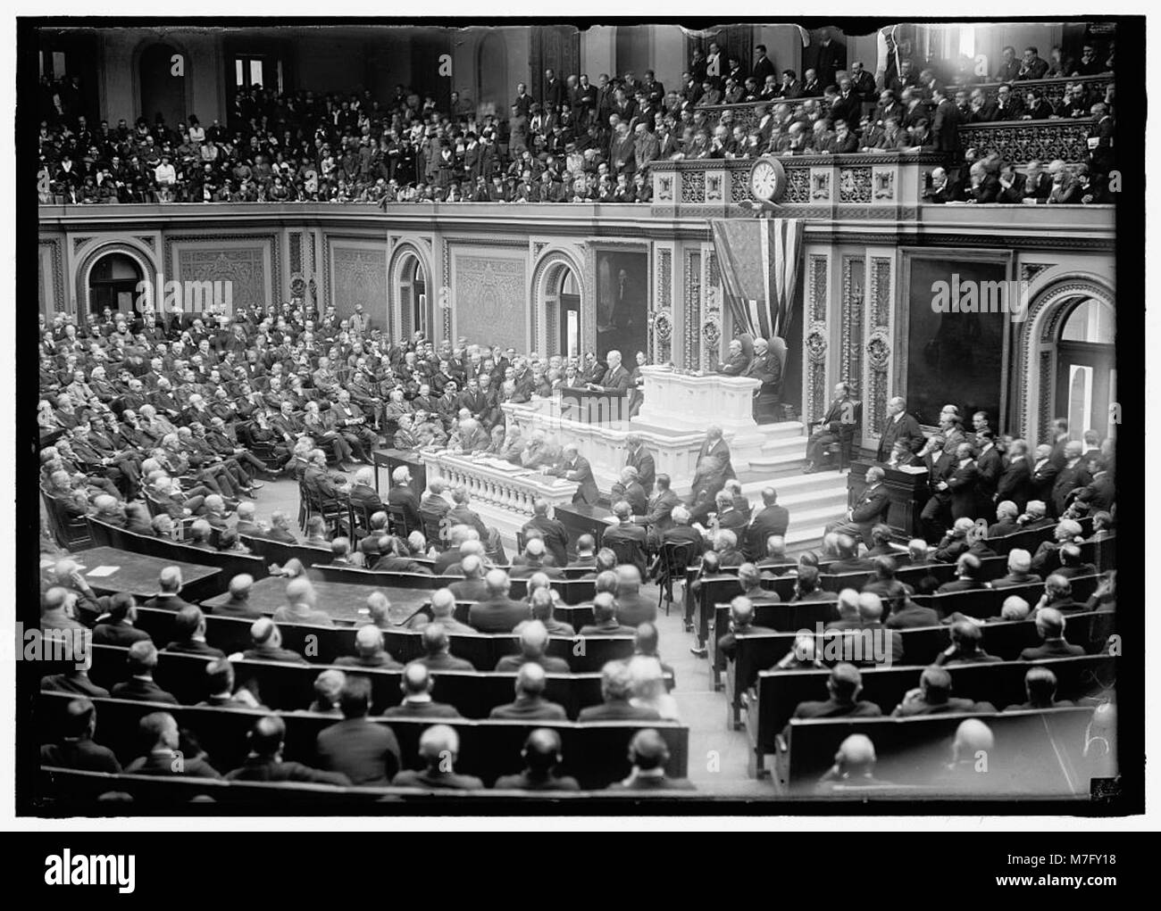 Woodrow Wilson, the 28th President of the United States, is captured ...