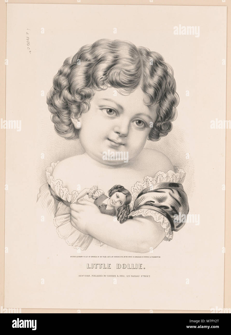 A photograph of a small doll, reflecting the childhood culture and toy ...