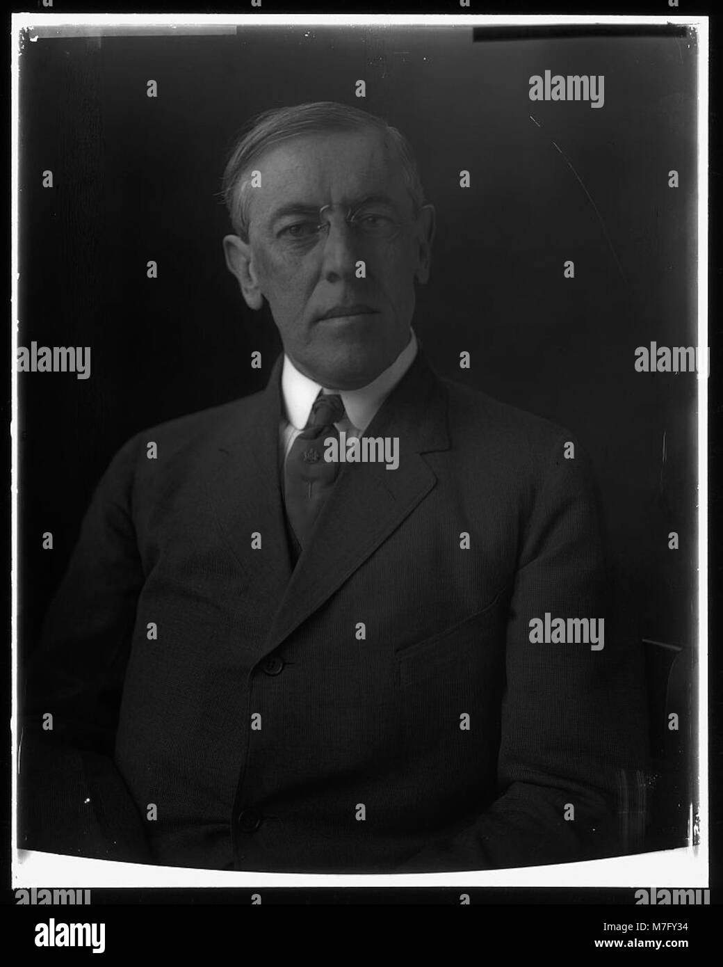 This image features Woodrow Wilson, the 28th President of the United ...