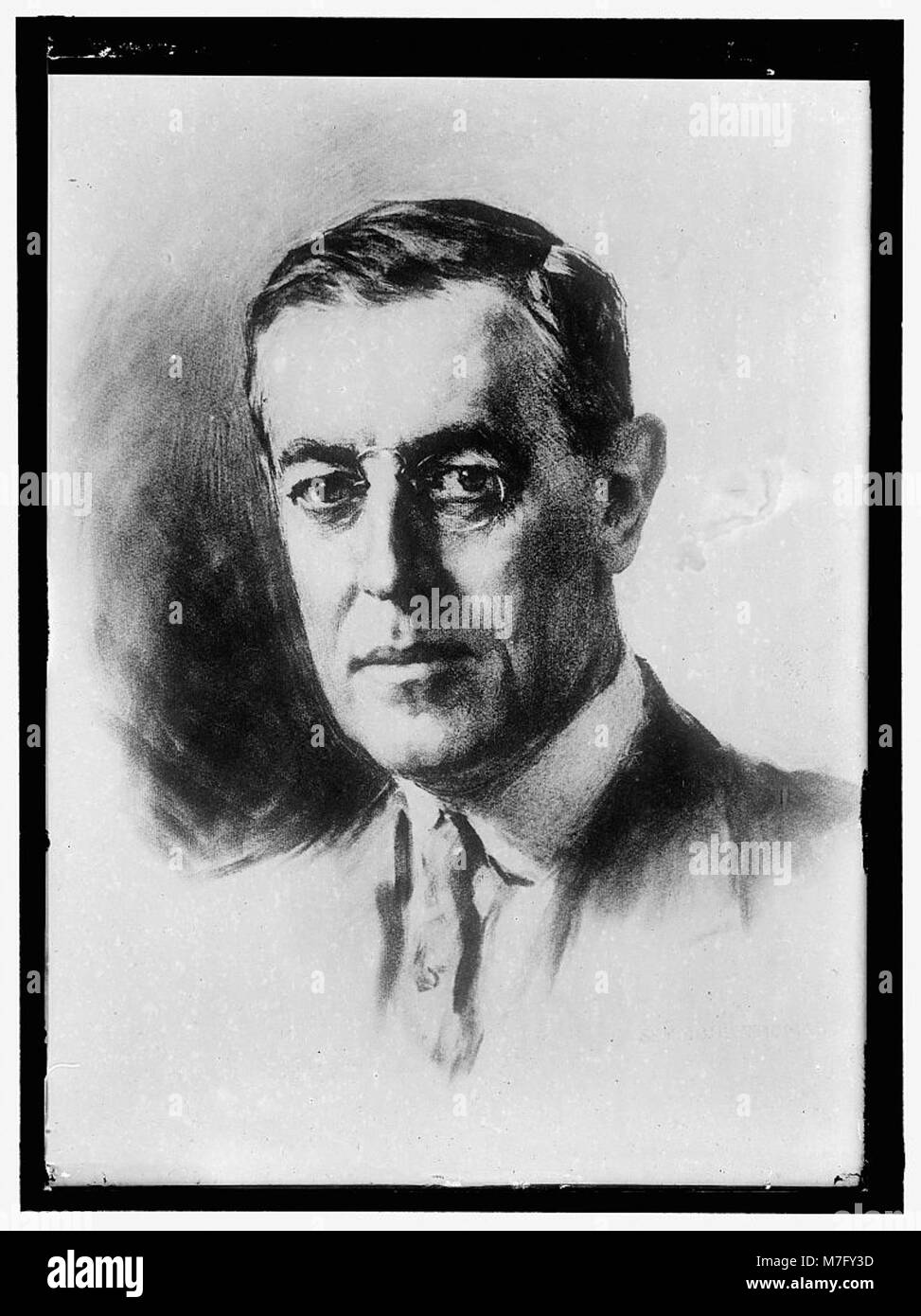 This image depicts Woodrow Wilson, the 28th President of the United ...