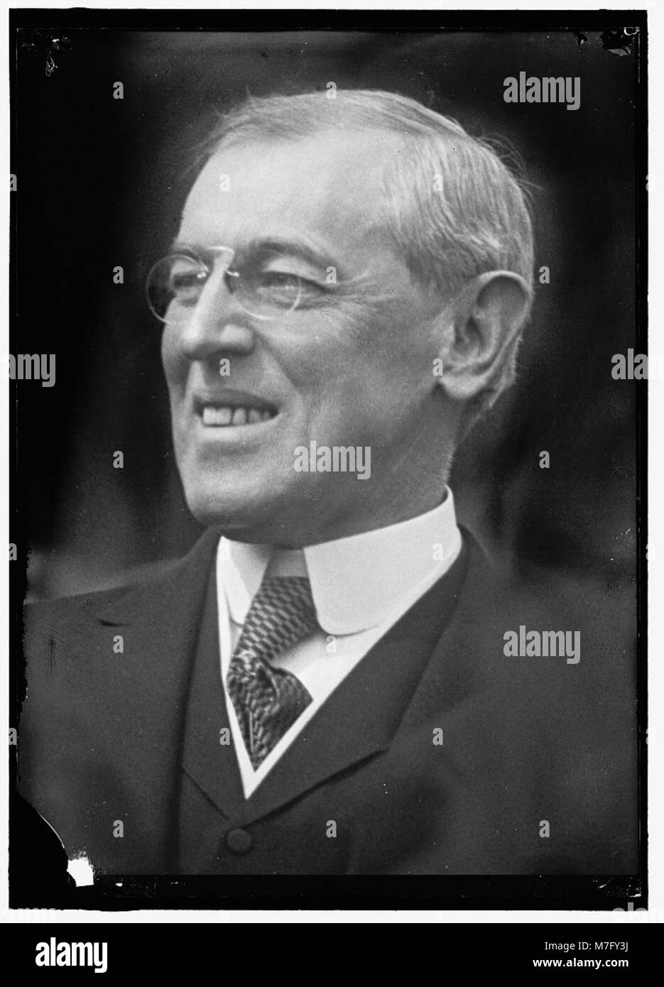 A historical photograph of Woodrow Wilson, the 28th President of the ...