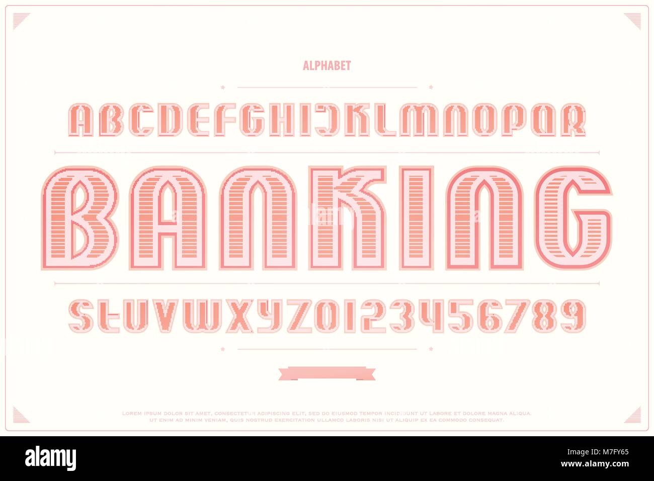 bank note style alphabet letters and numbers. vector, money font type ...