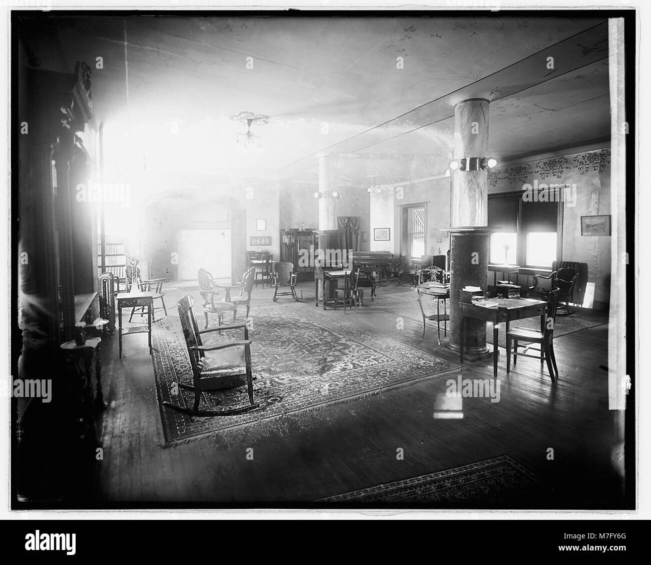 An interior photograph of the Winston Hotel, depicting the luxurious ...