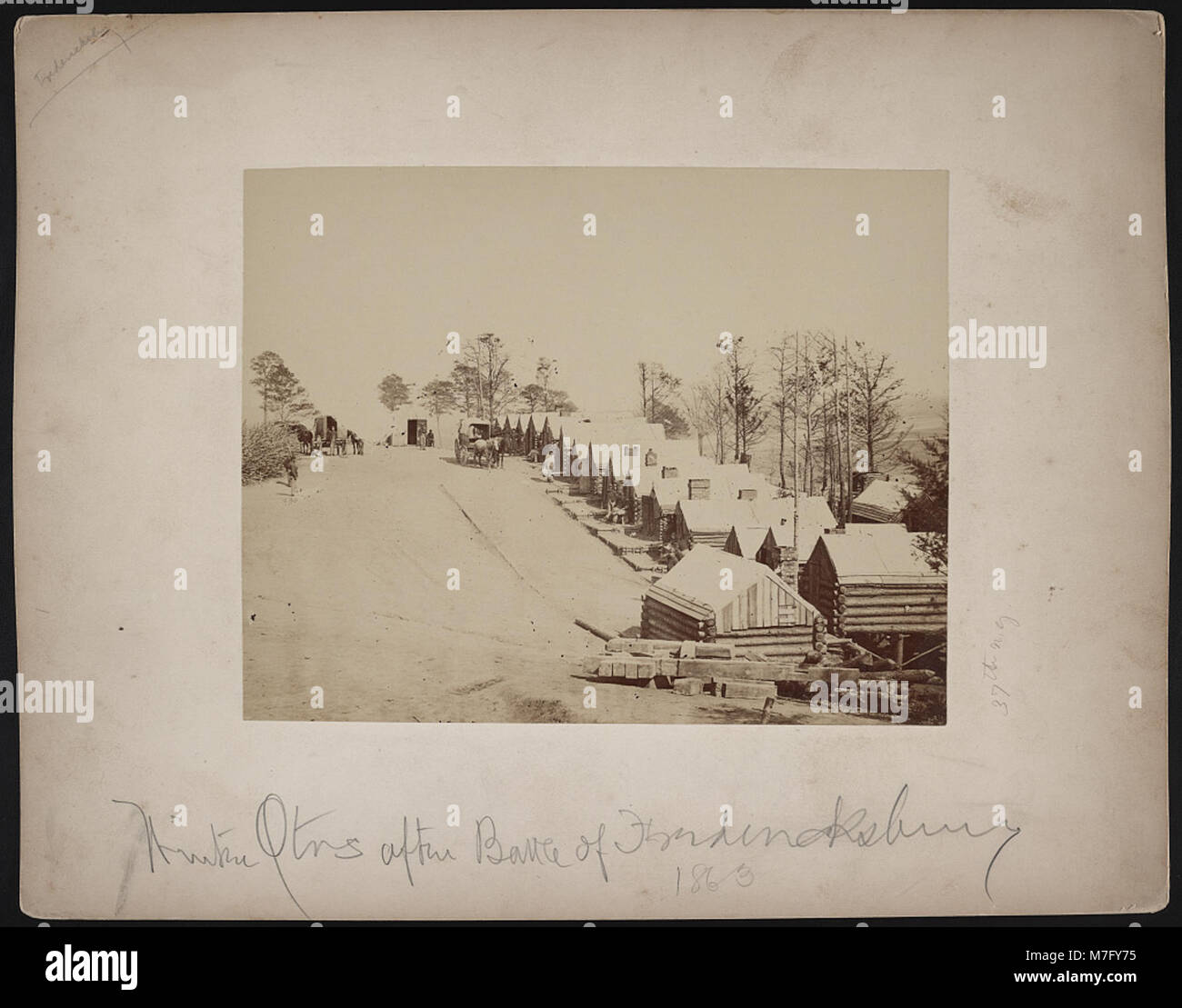 A depiction of the winter quarters of the 37th New York Infantry ...