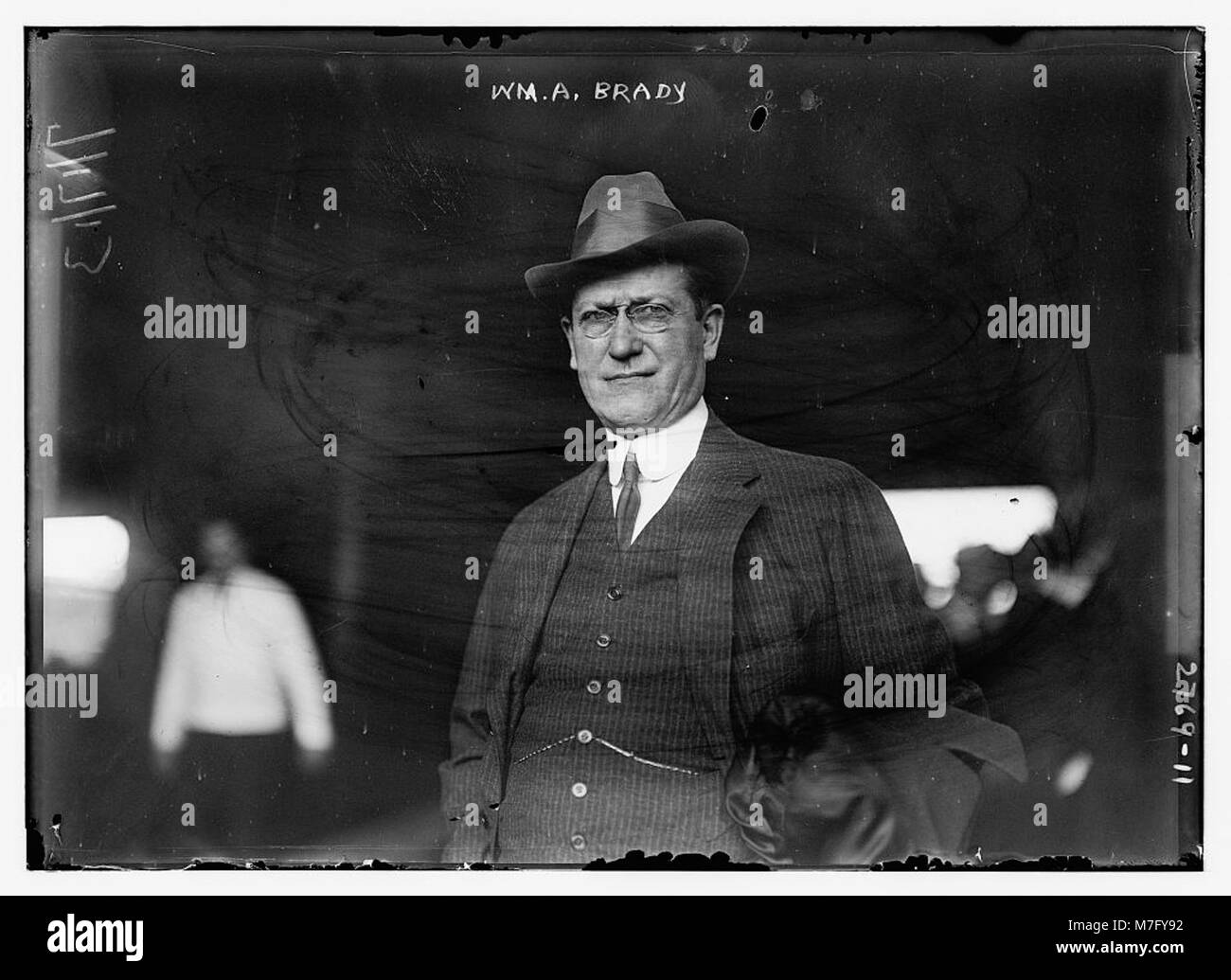 A photograph of William A. Brady, capturing his likeness as a notable ...