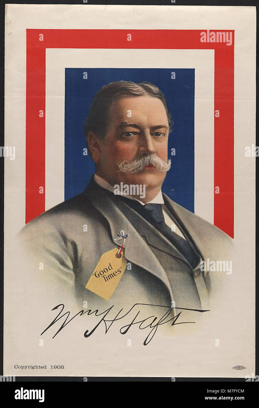 Photograph of William H. Taft, the 27th U.S. president, showing a light ...