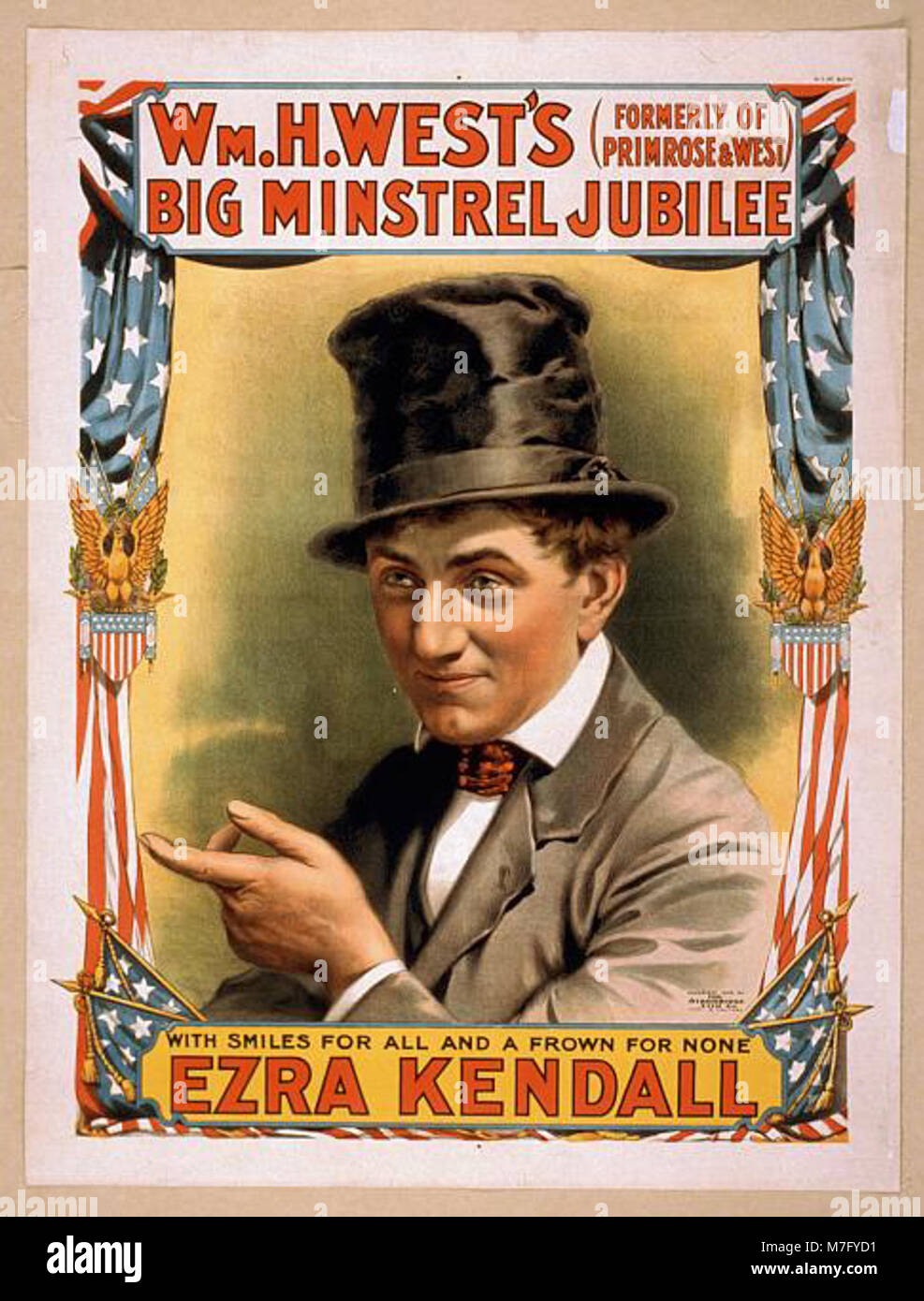 This promotional image is from Wm. H. West's Big Minstrel Jubilee, a ...