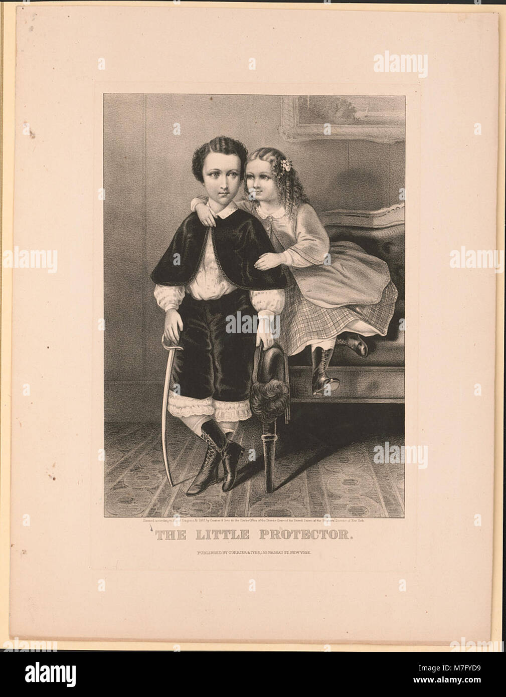 A photographic image titled *The Little Protector*, possibly showing a ...