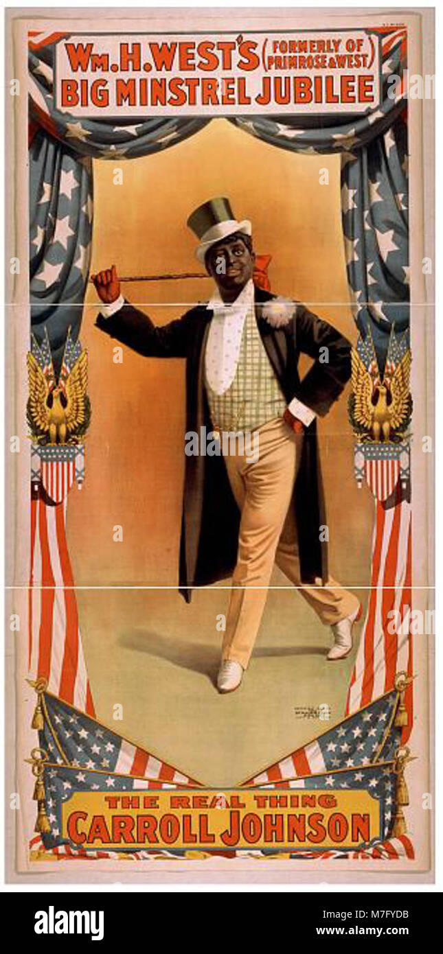 Promotional image of Wm. H. West's Big Minstrel Jubilee, a performance ...