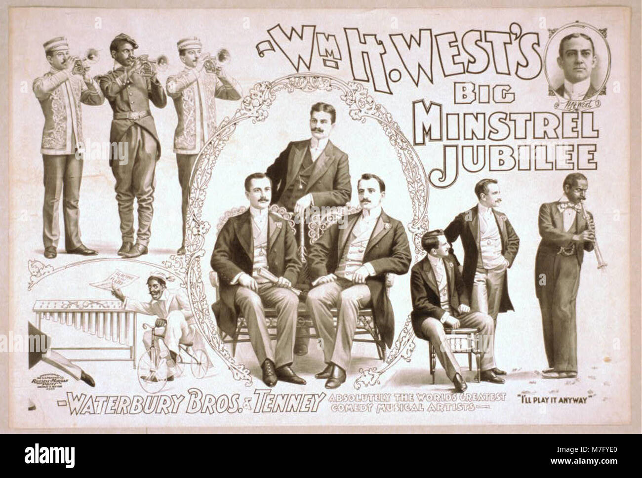 Wm. H. West's Big Minstrel Jubilee was a prominent minstrel show in the ...