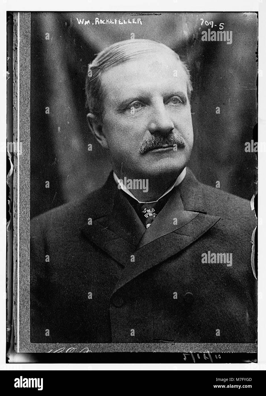 A formal portrait of William Rockefeller, an influential American ...