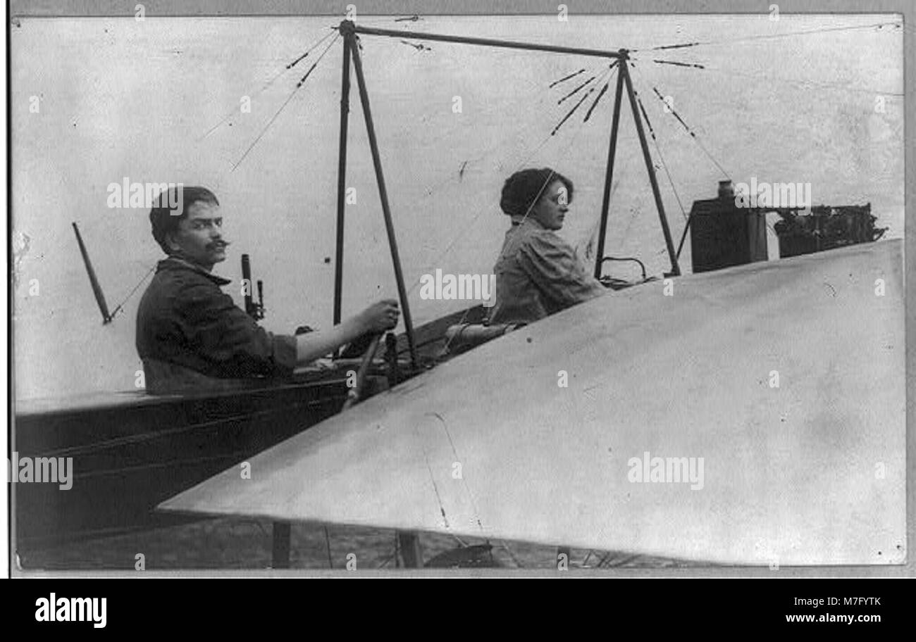 A photograph of Mr. and Mrs. Wagner, likely pioneers in aviation ...