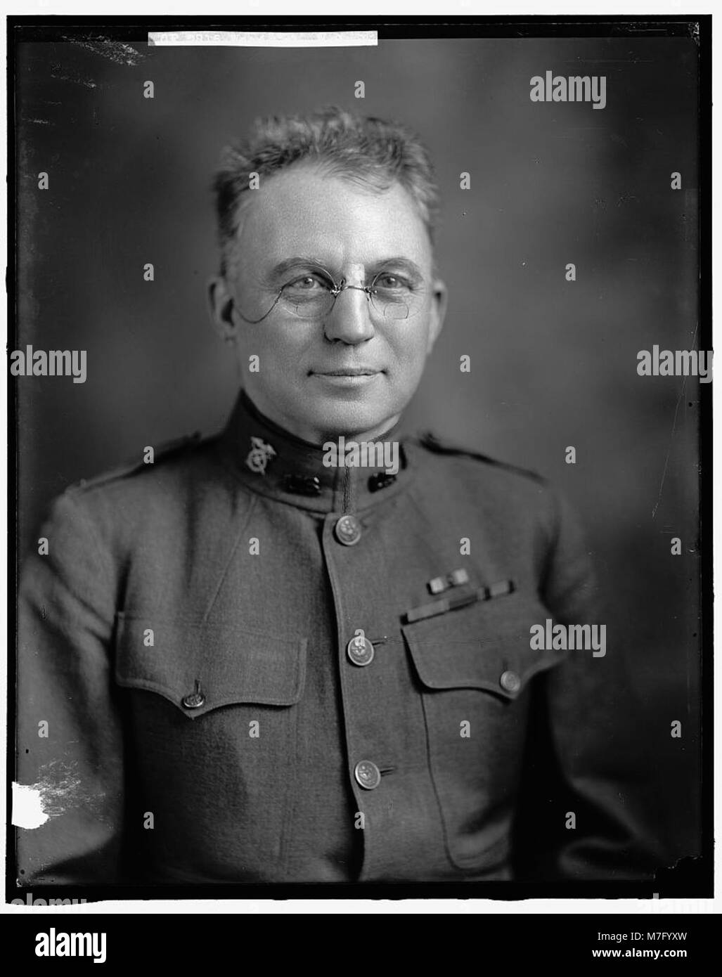 A portrait of Colonel W.S. Wood, a military officer, captured in a ...