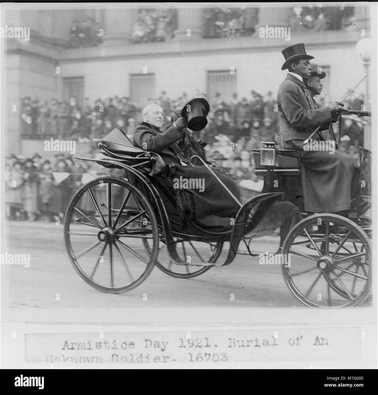 A formal portrait of Woodrow Wilson, the 28th President of the United ...