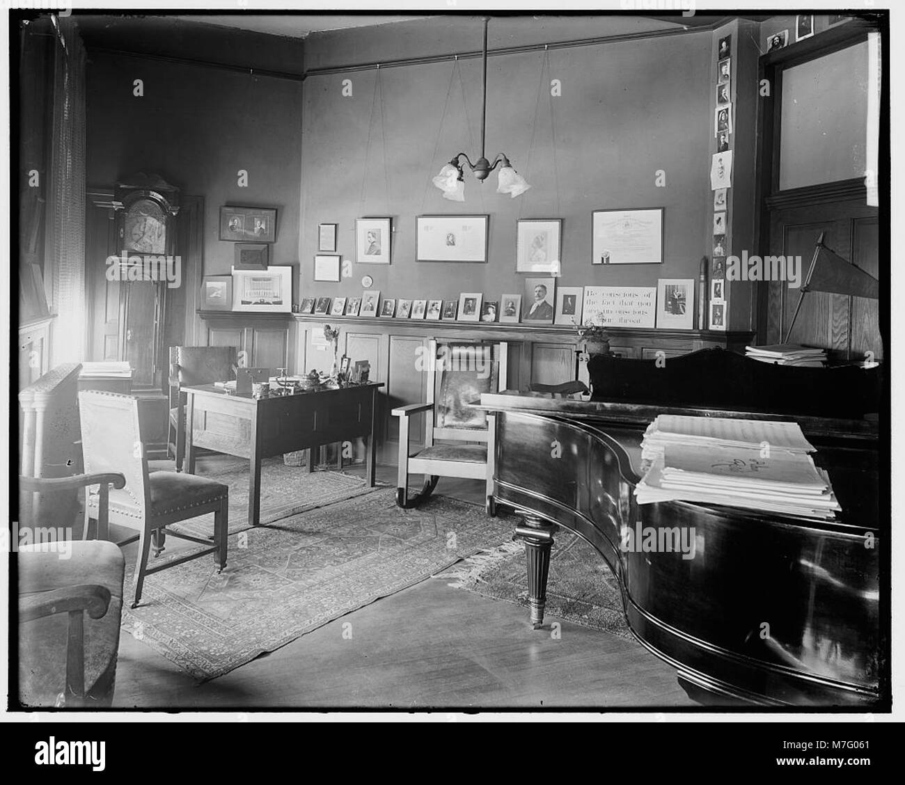 A portrait of Professor Wrightson in his study. This image provides a ...