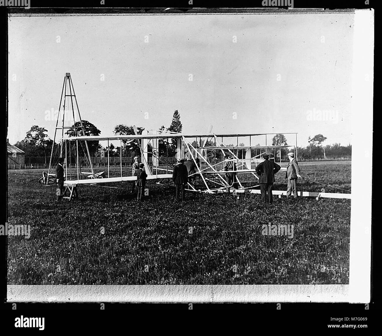 The image features a Wright machine, highlighting early innovations in ...