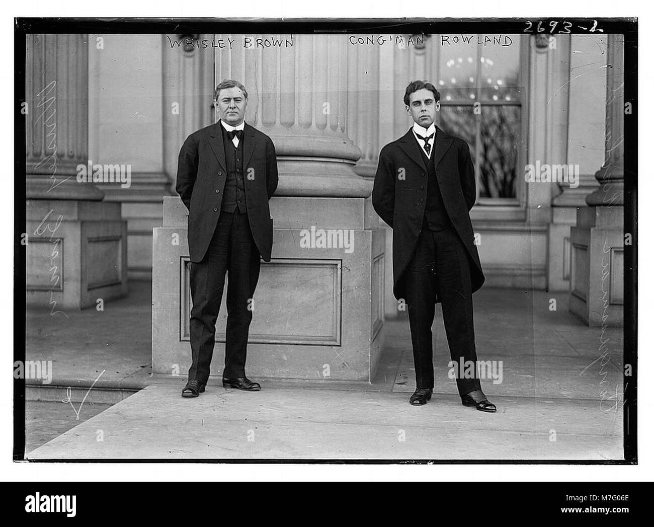 A photograph of Wrisley Brown and Congressman Charles Hedding Rowland ...