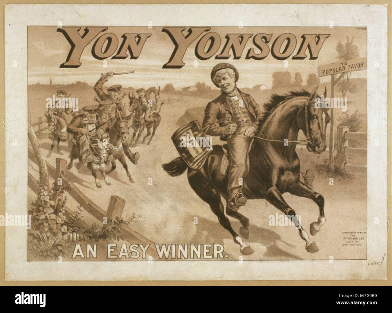 A humorous or cultural illustration of Yon Yonson, a character who ...