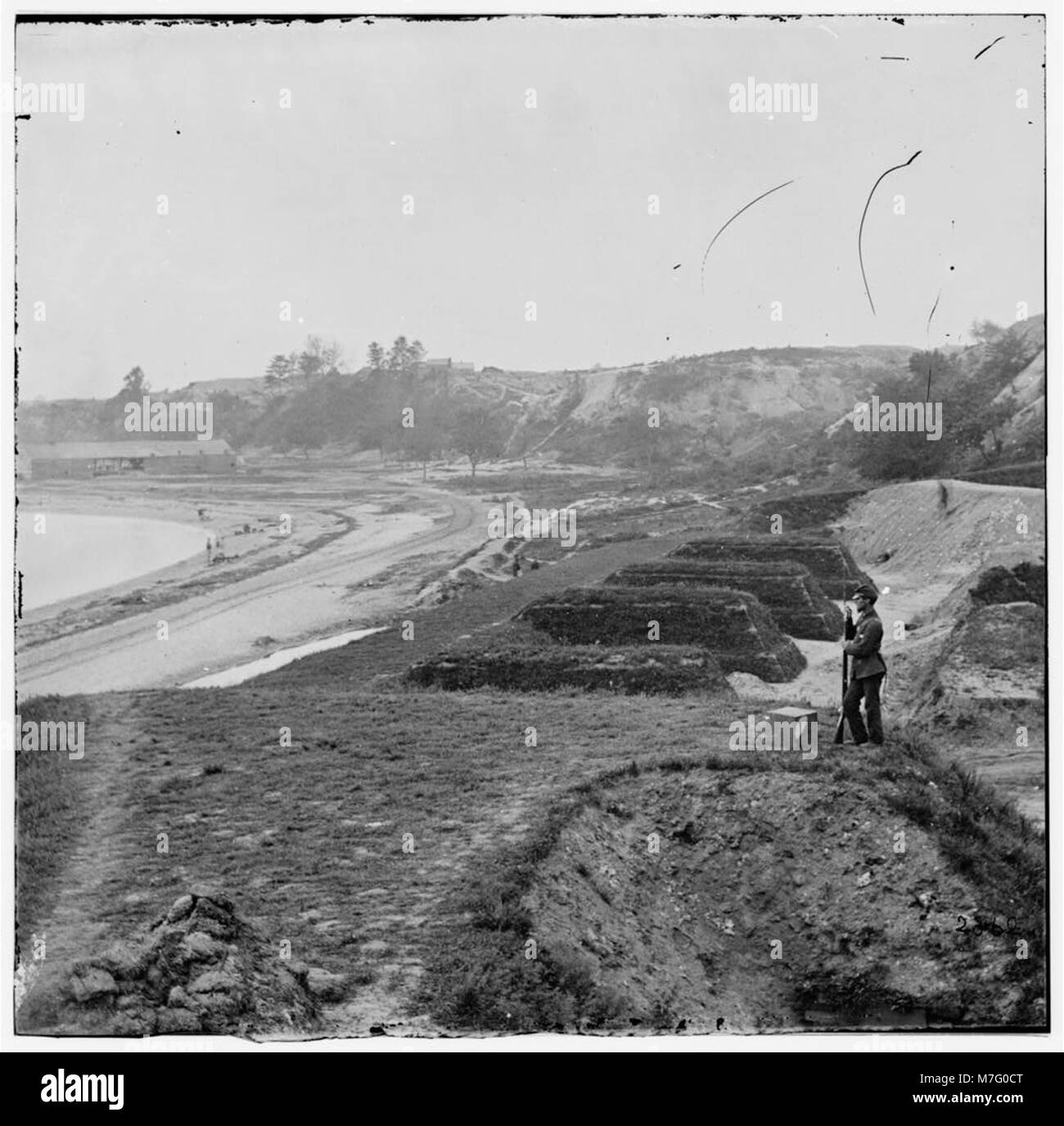 A photograph of the Water Battery in Yorktown, Virginia, an important ...